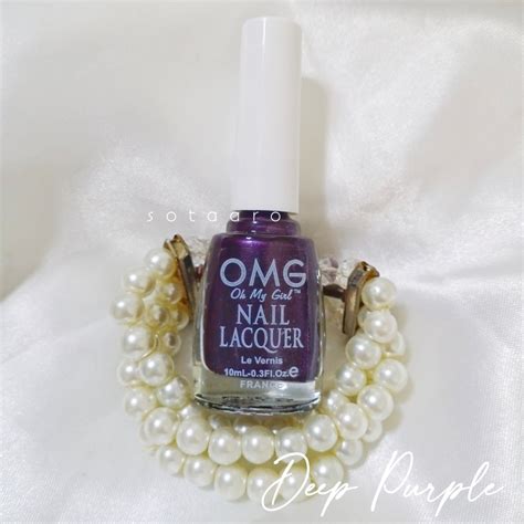 Deep Purple Omg Nail Polish Nail Lacquer Collection By Sotaaro Shopee