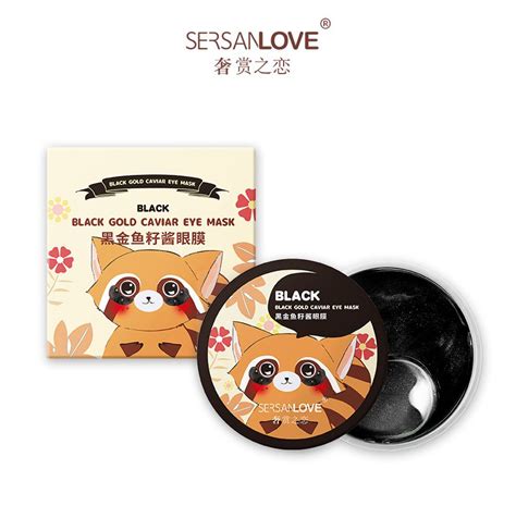 Гидрогелевые патчи с черной икрой и золотом SersanLove Black Black Gold ...