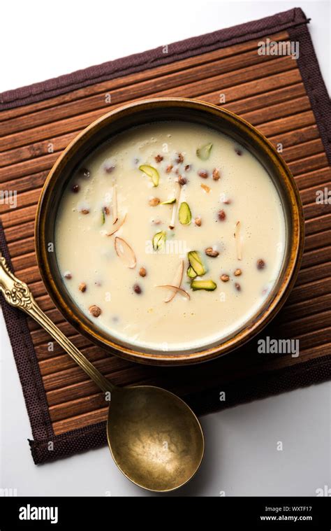 Basundi Rabri Or Rabdi Is A Dessert Made Of Condensed Milk And Dry
