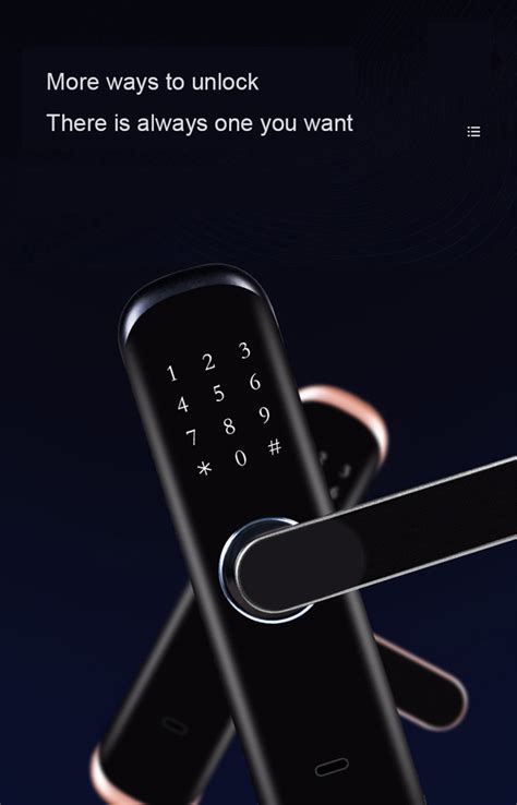 Tuya WiFi Touchscreen Smart Door Keyless Entry Türschloss ...