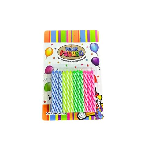 Velitas Cumpleaños Caja 24 Pz Tienda De Repostería Y Panificación En