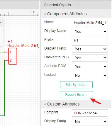 Report Error EasyEDA Std User Guide