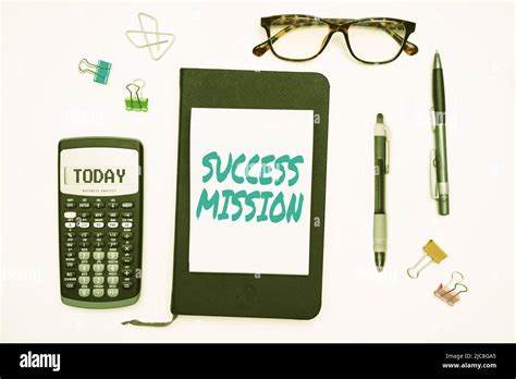 Inspiration Showing Sign Success Mission Business Overview Getting Job