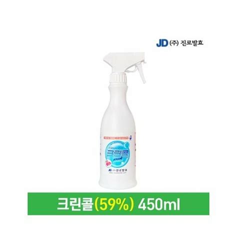 무료배송 진로발효 뿌리는소독제 살균 방역 크린콜 450m 에탄올 티몬