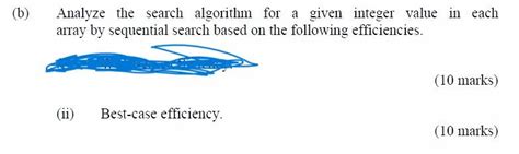 Solved B Analyze The Search Algorithm For A Given Integer Chegg Com