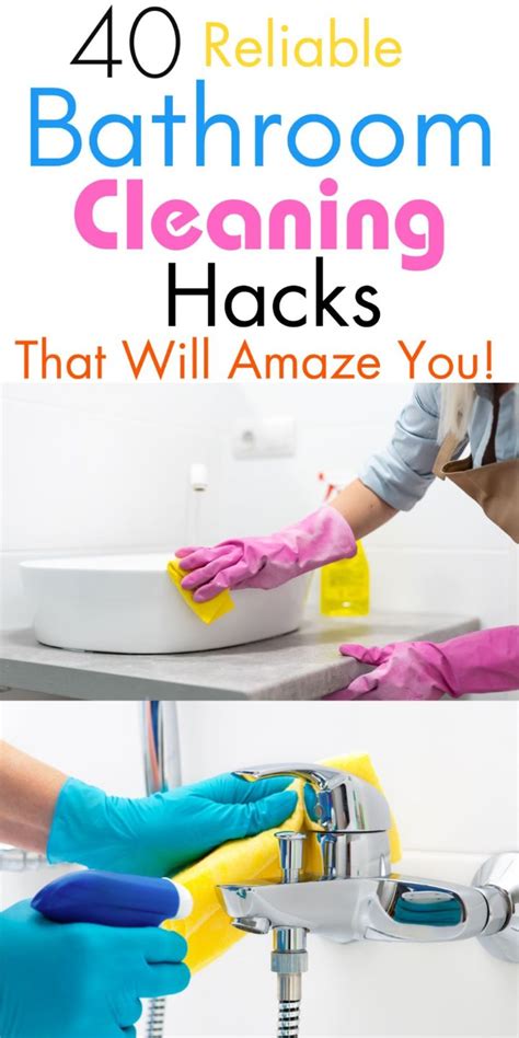 40 Bathroom Cleaning Hacks That Will Amaze You Bathroom Cleaning