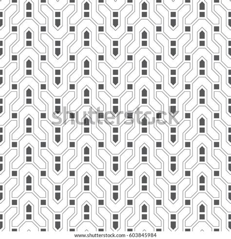 Vector Seamless Pattern Infinitely Repeating Modern Stock Vector Royalty Free 603845984