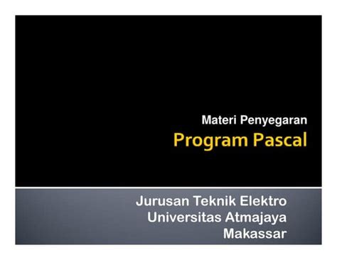 Materi Bahasa Function Dengan Pascalpptx