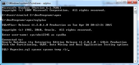 Oracle Apex 50安装教程apexepgconfigsql Csdn博客