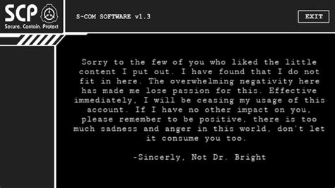 S COM SOFTWARE V1 3 SCP Secure Contain Protect Sorry To The Few Of You Who Liked The Babe