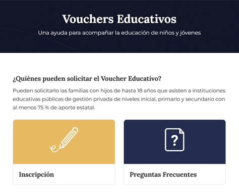 Cómo llenar el formulario del voucher educativo desde Mi Argentina