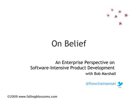 Lean Systems Thinking Bob Marshall Ppt