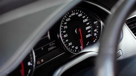 Premium Photo Car Dashboard With White Backlight Odometer