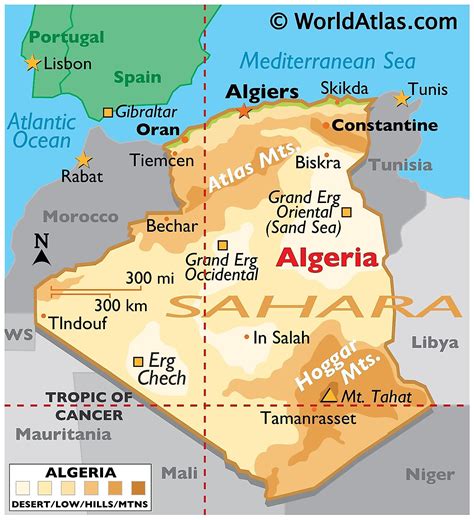 Mapas De Argelia Atlas Del Mundo