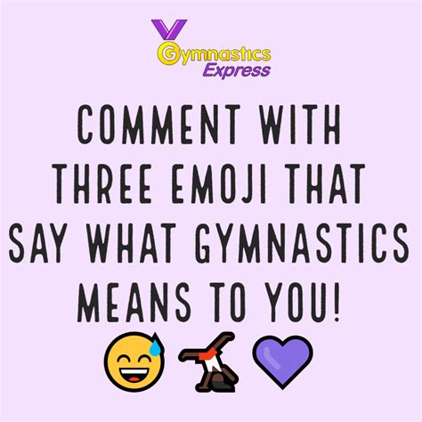 Comment With Three Emoji That Say What Gymnastics Means To You ð ð ¤¸ð