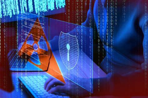 premium photo nuclear deterrence hacker using computers in darkness