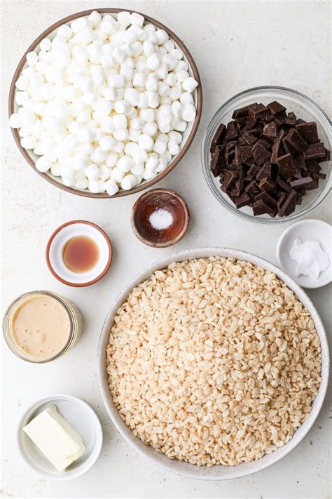 Peanut Butter Rice Crispy Treats With Chocolate A Nourishing Plate