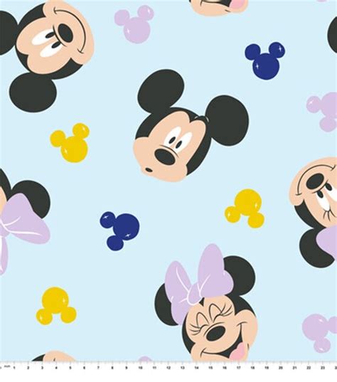 Mickey Minnie Starburst Fleece Fabric Joann