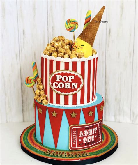 Carnival Theme Girl Birthday Cakes Circus Cake Torte Cake Art