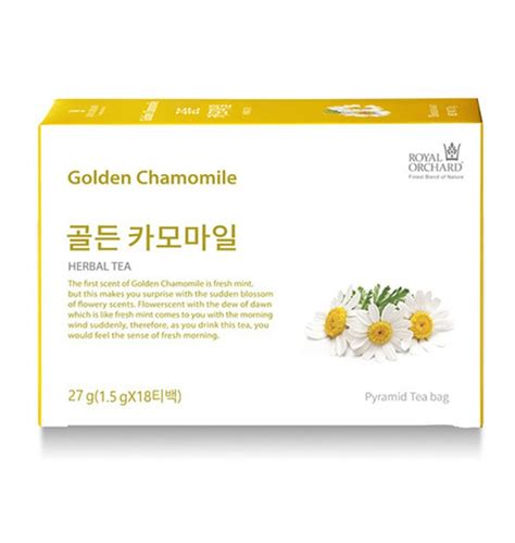 로얄오차드 골든 카모마일 18사체 박하 캐모마일 홍차 티몬