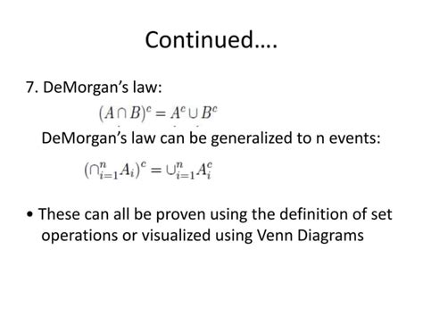 Set Theory And Probability Presentation Complete Pptx Physics Science