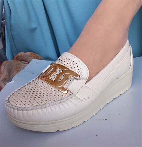 Дамски бежови мокасини Ezel Shoes за широки крака Eu 36 Eu 37 Eu 38 Eu