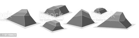 바위 돌 세트 만화입니다 등각 3d의 돌과 바위 벡터 그림입니다 개체 그룹에 대한 스톡 벡터 아트 및 기타 이미지 개체 그룹 거친 건물 외관 Istock