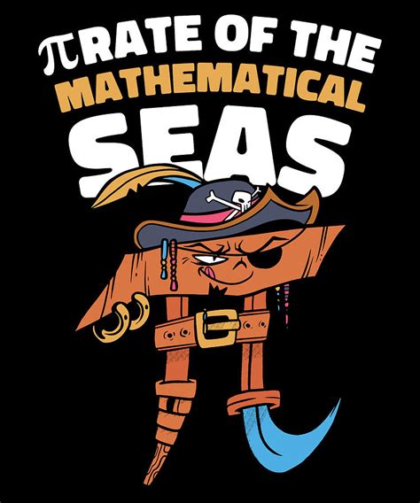 Pi Day Pirate Mathematician Pi Symbol Number Math 1 Digital Art By