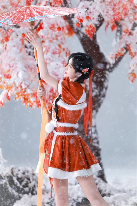 鞠婧祎分享小年营业美照 雪中撑伞氛围感拉满 搜狐大视野 搜狐新闻