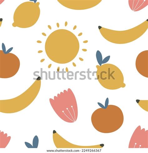 Fruits Sealmess Pattern Background Wallpaper Stock Vector Royalty Free 2249266367 Shutterstock