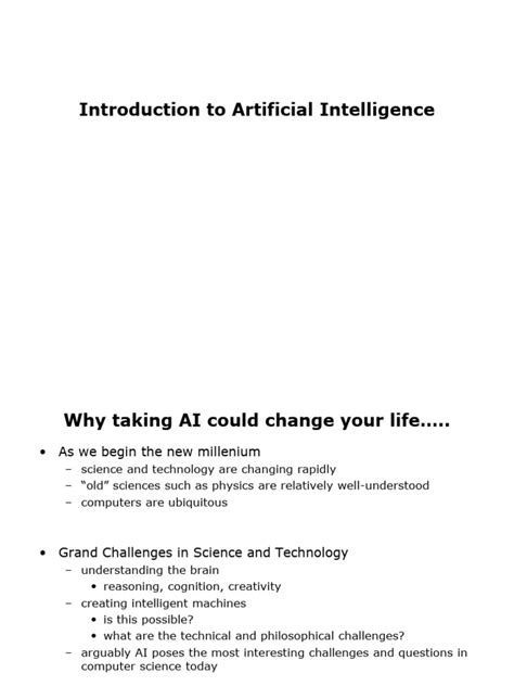 Chapter 1introduction Pdf Artificial Intelligence Intelligence