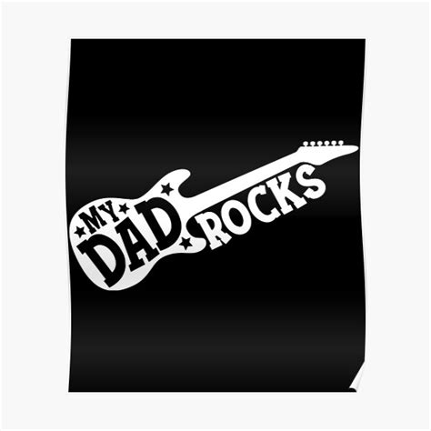 My Dad Rockdaddynew Dad Fathers Day Poster For Sale By