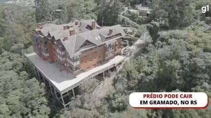 Chuvas no RS após rachaduras surgirem no solo prédio em Gramado pode