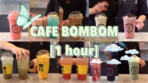 🌼collection🌼 🍎봄봄 음료 1시간 모아보기 Ep2🍎 Cafe Vlog 봄봄 브이로그 카페 알바 브이로그