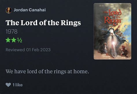 My Review Of Ralph Bakshis The Lord Of The Rings 1978 Do You Agreedisagree Lol Rlotr