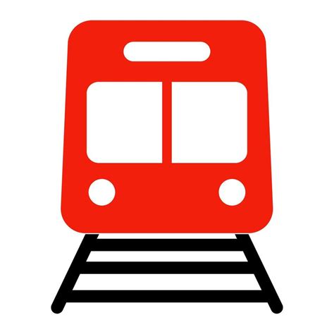 Metro Glyph Icon Subway Underground Rapid Transit Silhouette Symbol Negative Space