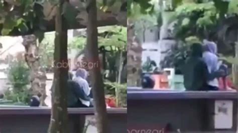 Sejoli Terekam Kamera Diduga Lagi Mesum Di Taman Kota