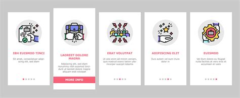 Solution Business Problem Task Onboarding Icons Set Vector Vector Art At Vecteezy