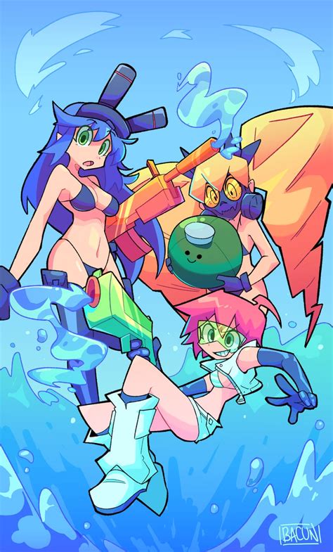 Luluco Trigger Chan Muzzle Frag And Spring Trigger And More Drawn By Bacun Danbooru