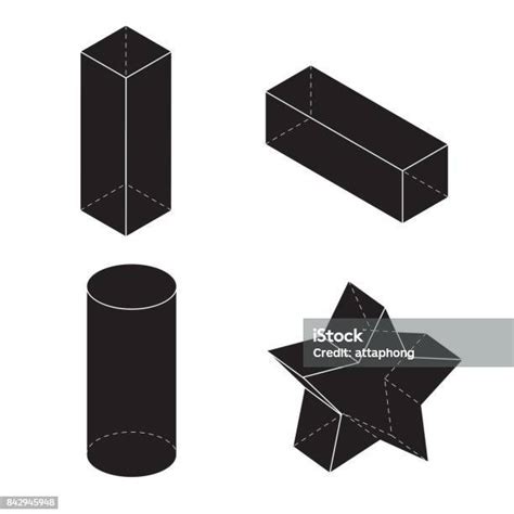 基本的 3d 幾何形狀的集合幾何固體向量插圖孤立在白色背景上向量圖形及更多三稜鏡圖片 三稜鏡 互聯網 商務 Istock