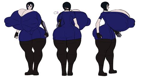 Rule 34 5h4m3l355 Back View Big Ass Big Breasts Big Nipples Bodysuit