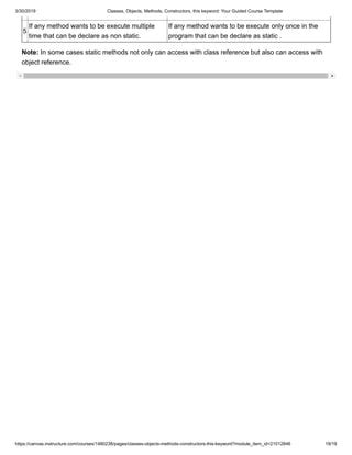 Classes Objects Methods Constructors This Keyword In Java PDF