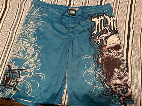 Mma Elite White Swim Trunks For Men Mercari
