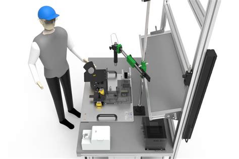 Manual Assembly And Screwing Workstation Hoob Factory Automation Machine Building