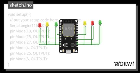 exercise 1 wokwi esp32 stm32 arduino simulator