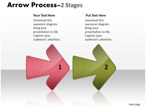 Arrow Process 2 Stages 17 PowerPoint Slide Presentation Sample Slide PPT Template Presentation