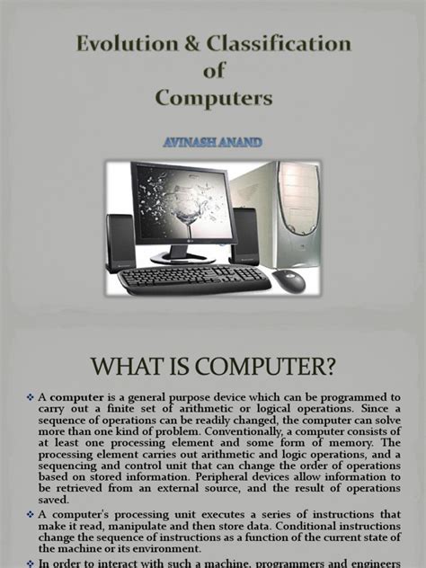 Evolution And Classification Of Computers Pdf Microcomputers
