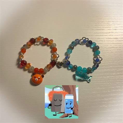 Tdos Water Bottle And Lava Bucket Bracelets Etsy