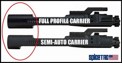 Full Auto Bolt Carrier Vs Semi Auto Spicetac Ar 15 Parts