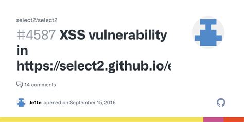xss vulnerability in examples · issue